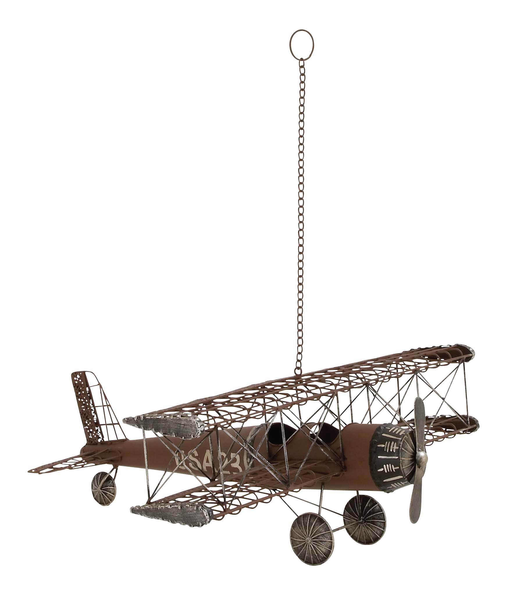 Rustic Finish Classy Metal Airplane - Walmart.com