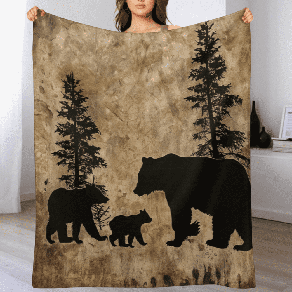 Rustic Fleece Blanket - 60"x70" Ivory Anti-Static Soft Fleece - Tear ...