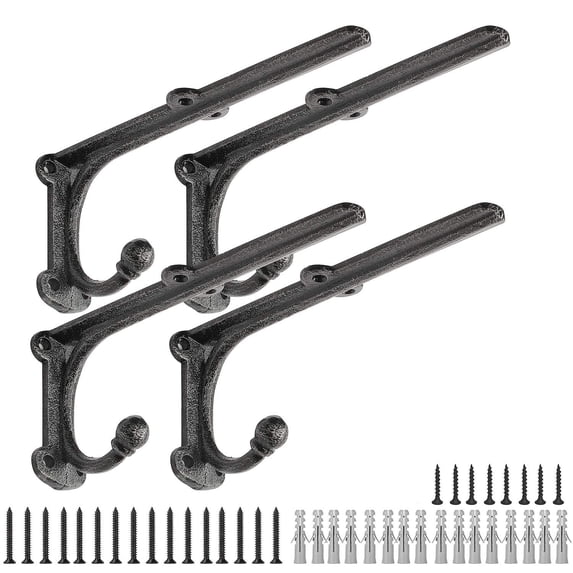 Rustic Floating Shbracket 8 Inch Cast Iron Brackets For Wall Shelving ...