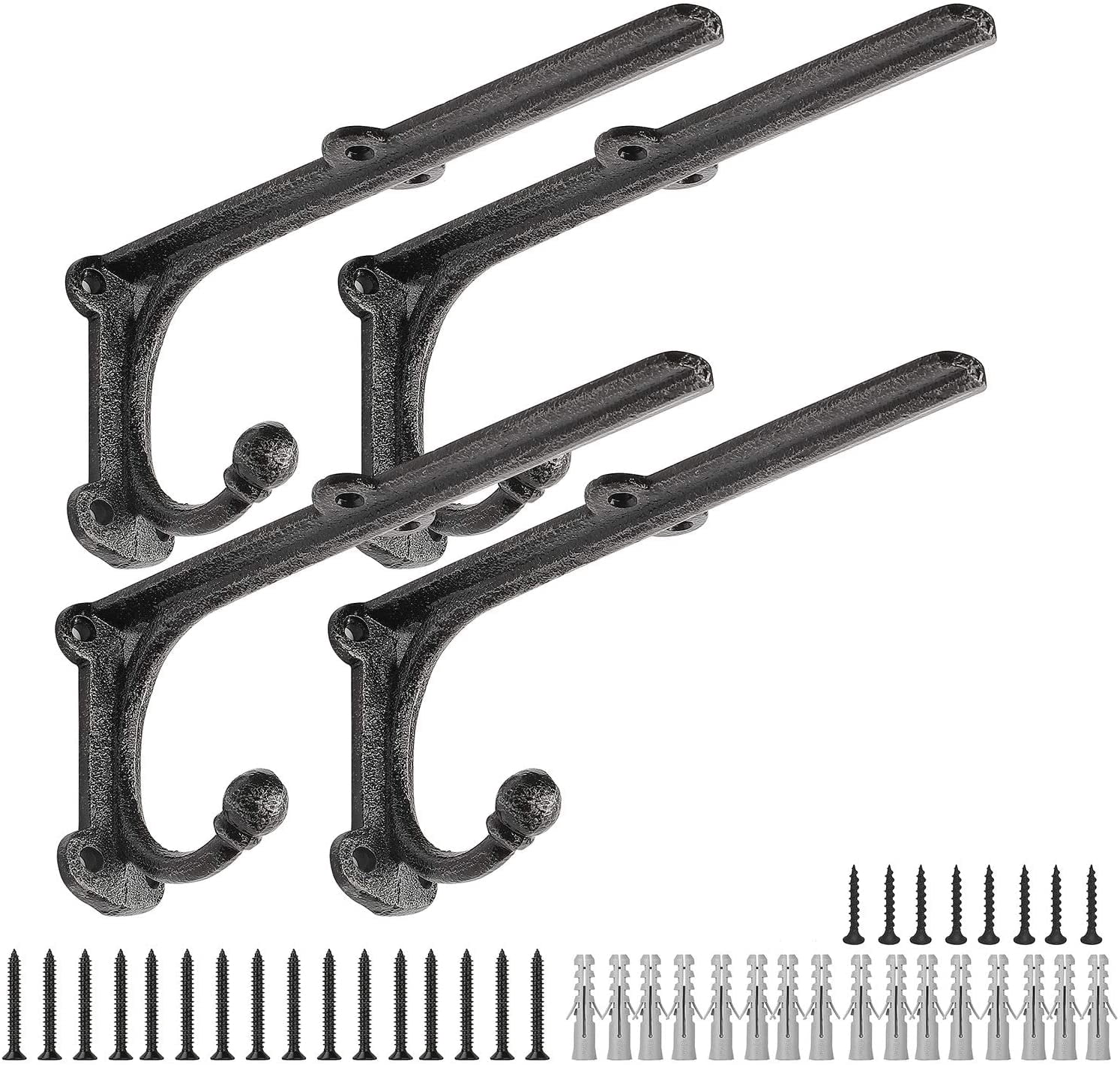 Rustic Floating Shelf Bracket 8 Inch, Cast Iron Shelf Brackets for Wall ...