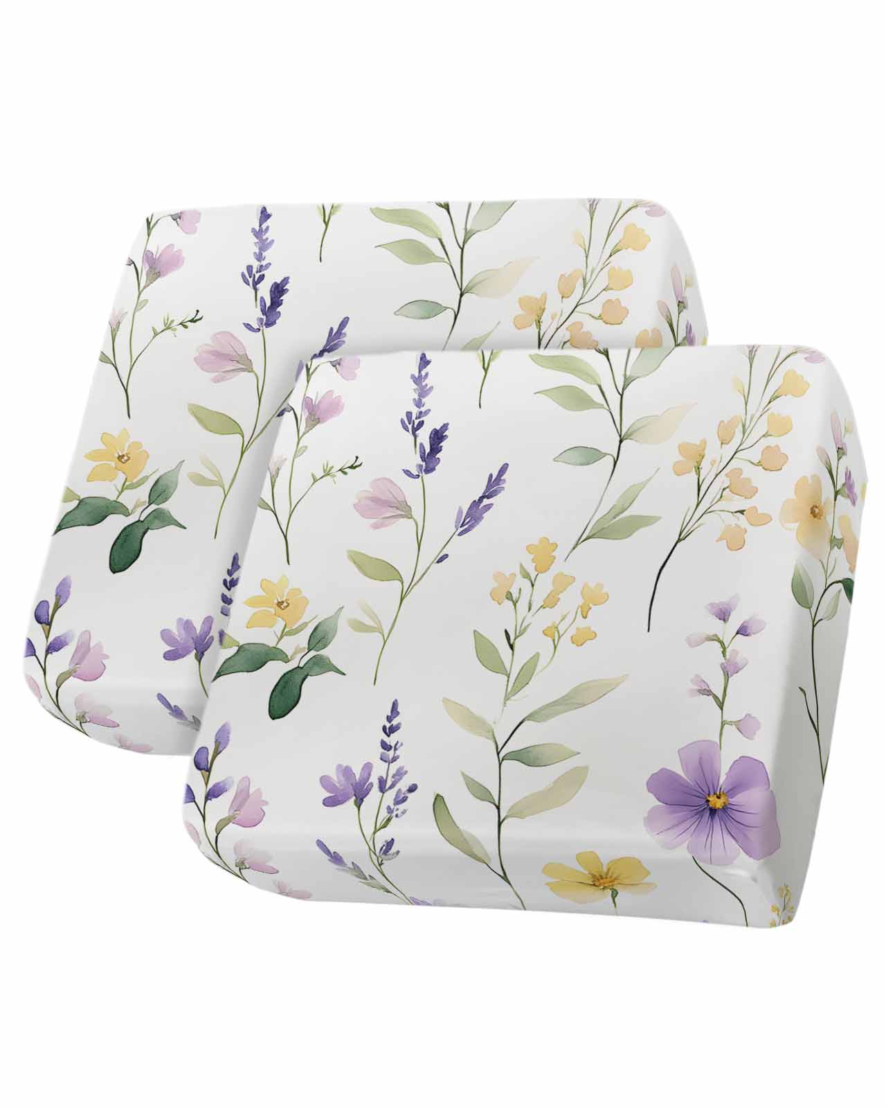 Rustic Floral Spring Sofa Couch Cushion Covers Washable, Removable ...