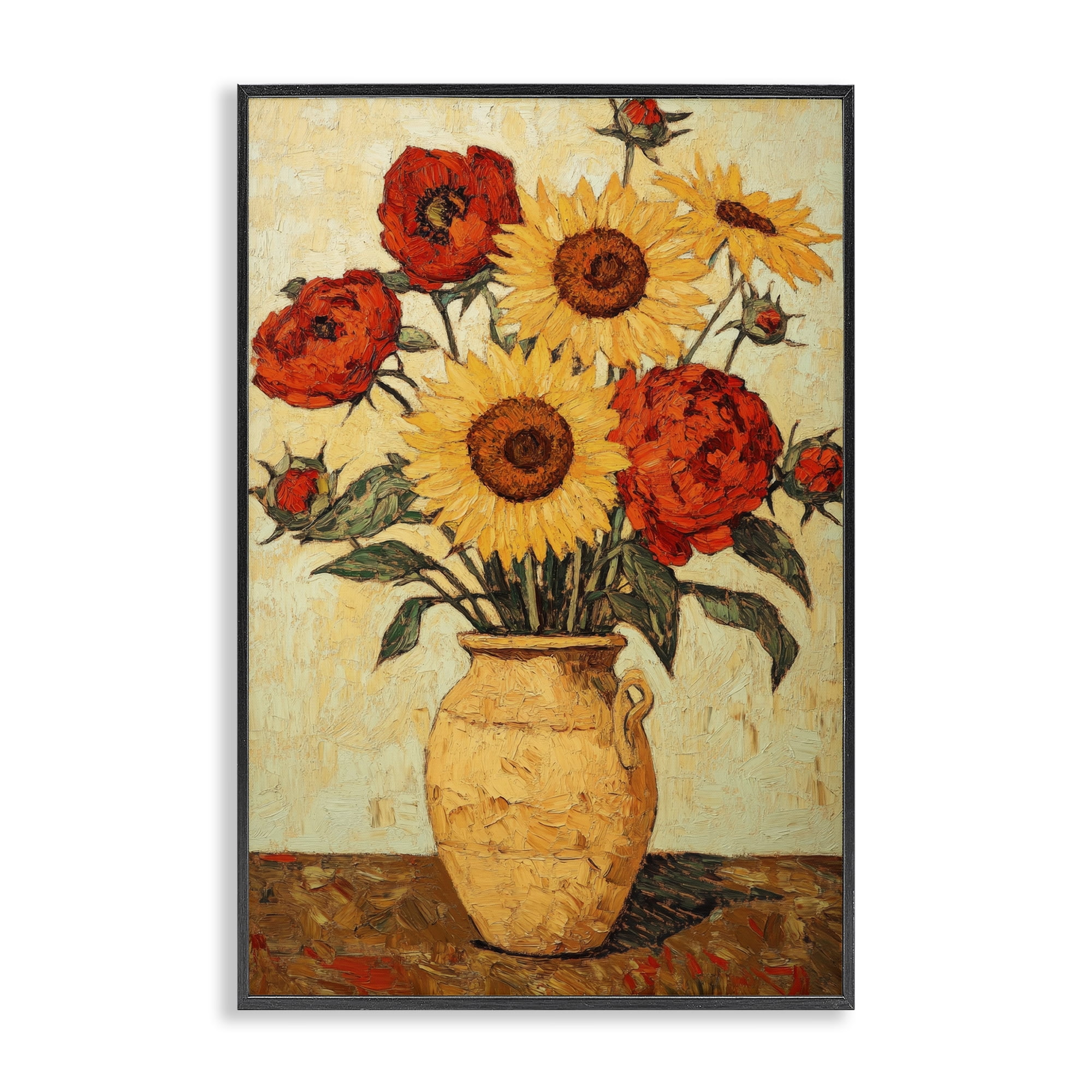 Rustic Flower Display Black Framed Giclee Art, design by Petal Prints ...