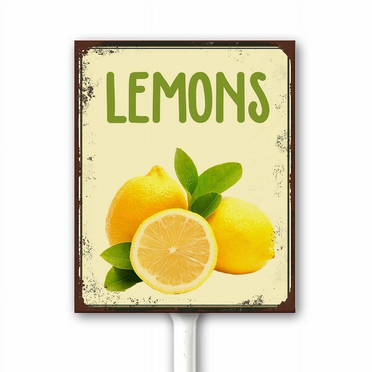 Rustic Fresh Vegetable Signs For Garden Broccolis Yard Sign With Metal ...