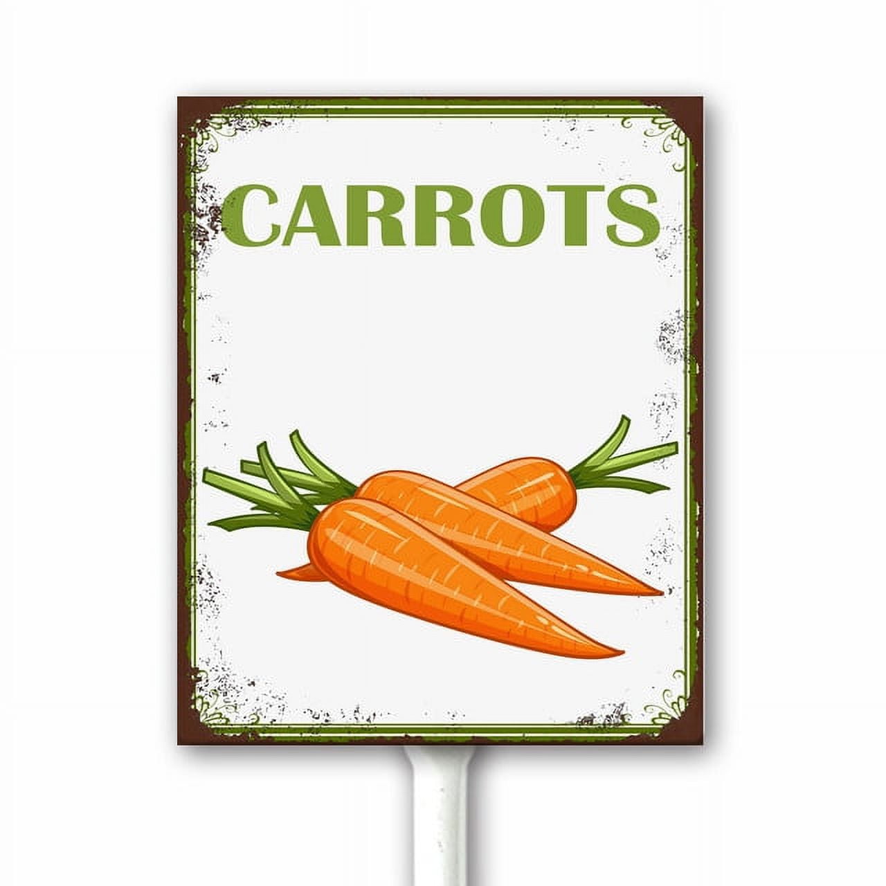 Rustic Fresh Vegetable Signs For Garden Eggplants Yard Sign With Metal ...