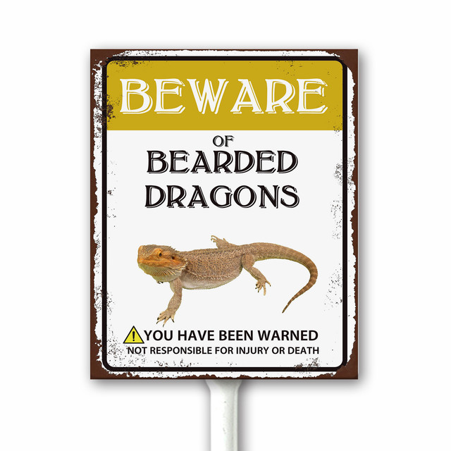 Rustic Funny Beware Of Bee Funny Anmial Warning Sign for Yard 4.6X6 ...