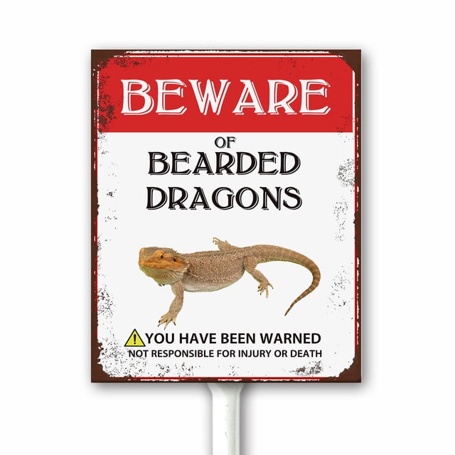 Rustic Funny Beware Of Foat Funny Anmial Warning Sign for Yard 4.6X6 ...