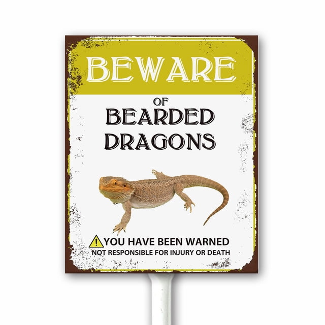 Rustic Funny Beware Of Frog Funny Anmial Warning Sign for Yard 8X12 ...