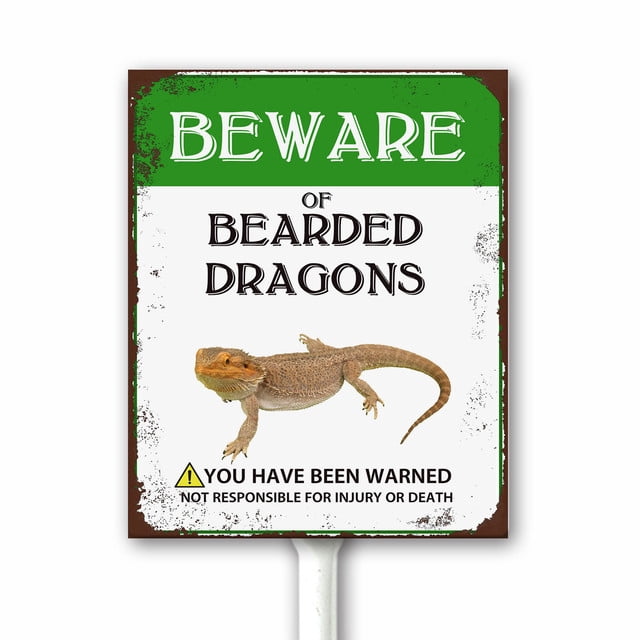 Rustic Funny Beware Of Hamsters Funny Anmial Warning Sign for Yard 7X8 ...