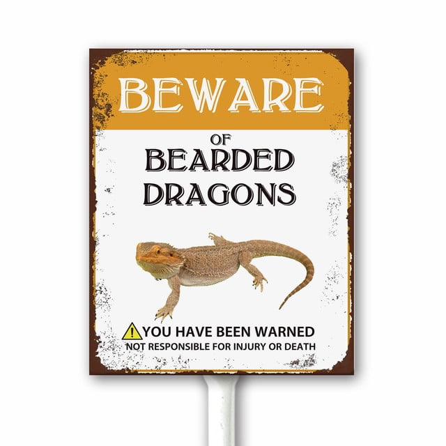 Rustic Funny Beware Of Leopard Geckos Funny Anmial Warning Sign for ...
