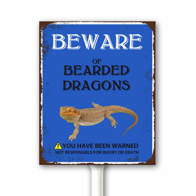 Rustic Funny Beware Of Snakes Funny Anmial Warning Sign for Yard 4.6X6 ...
