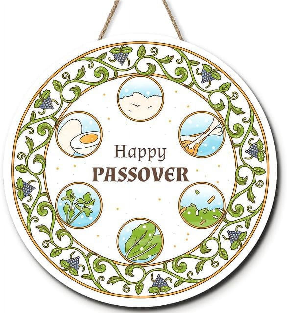 Rustic Funny Decor Happy Passover Signs Passover Rustic Wood Hanging ...