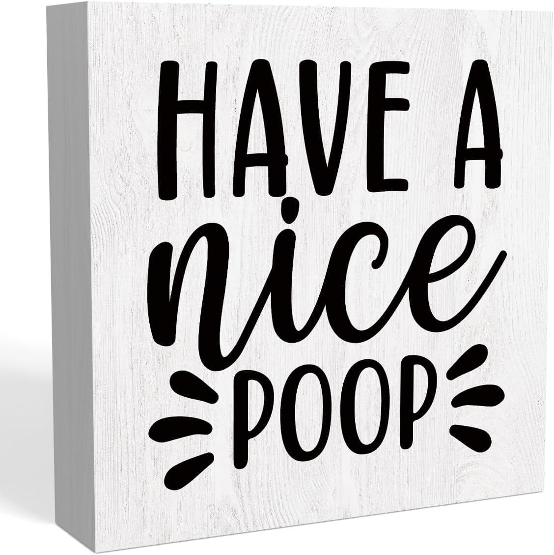 Rustic Funny Farmhouse Bathroom Toilet Decor Have A Nice Poop Wood Sign ...