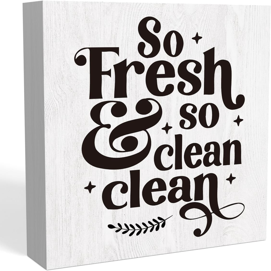 Rustic Funny Farmhouse Bathroom Toilet Decor So Fresh And So Clean Wood ...