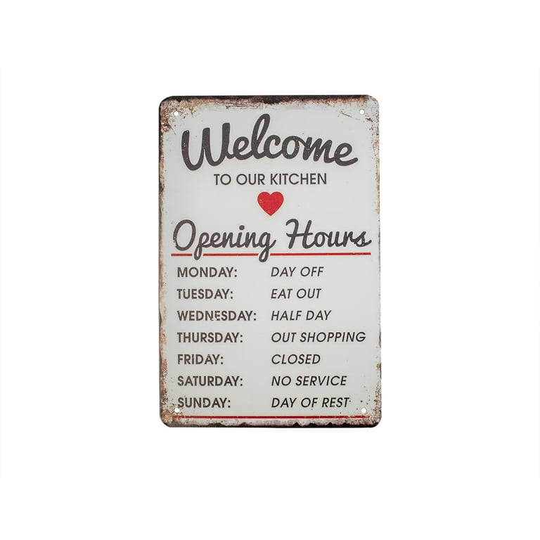 Visiting Hours Sign