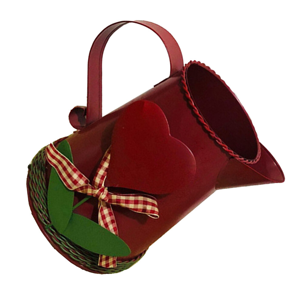 Rustic Galvanized Metal Flower Vase French Style Vase Flower Bucket Tin ...