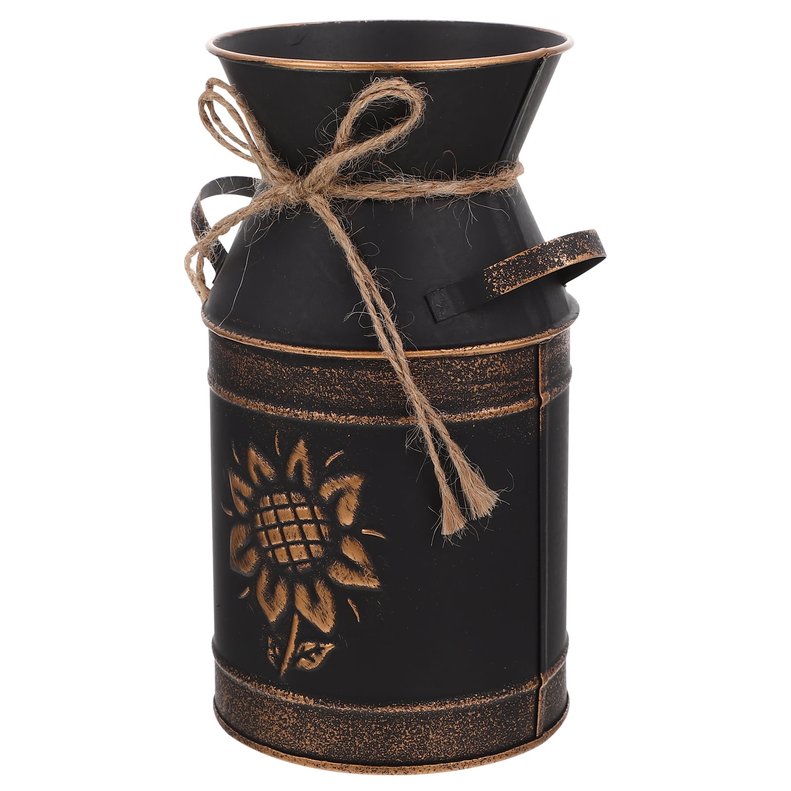 Rustic Galvanized Vase Tin Can Vintage Flower Pots Farmhouse Metal Chic Bucket Vase Decorative ...