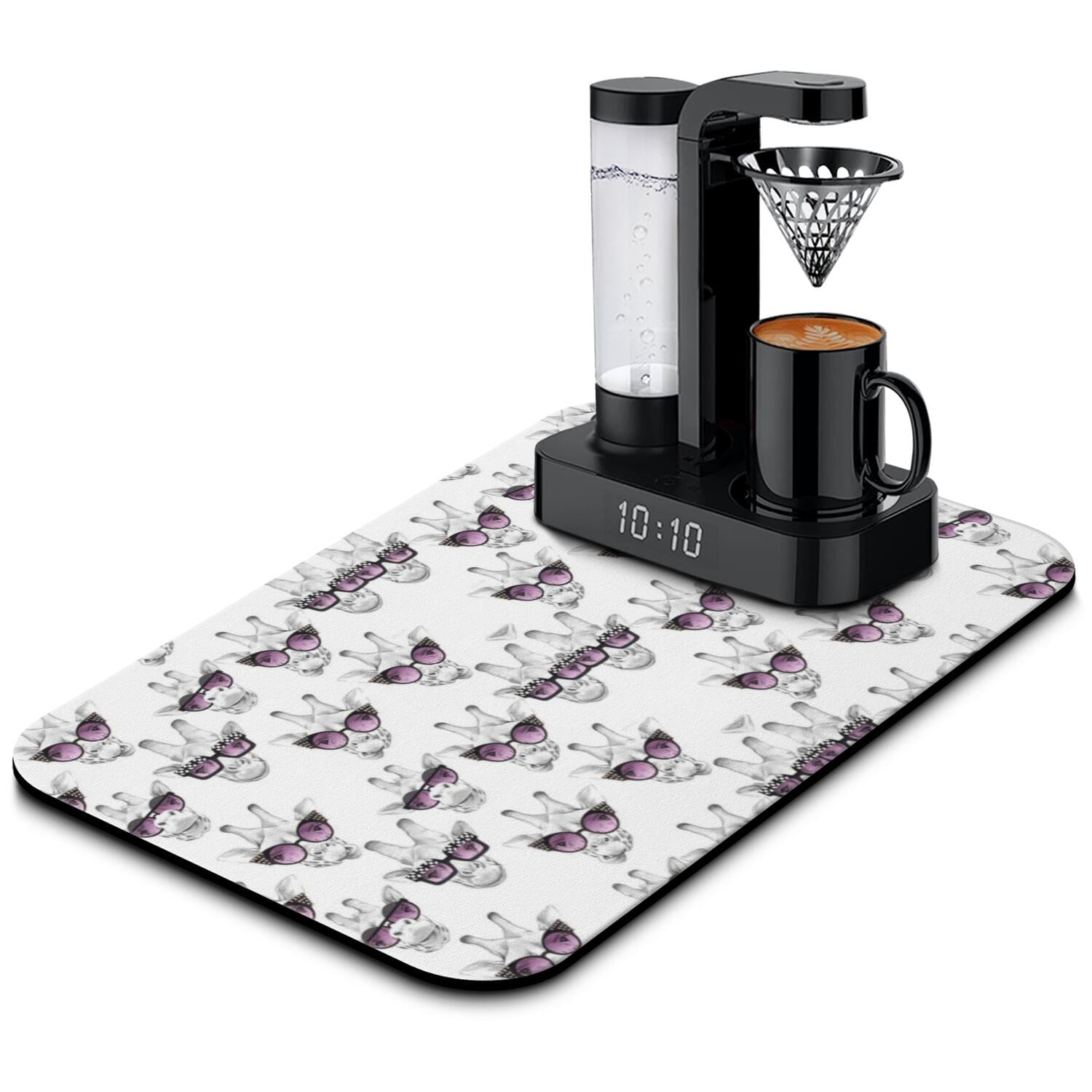 Rustic Giraffe Coffee Maker Mat Absorbent & Non-Slip Mat for Coffee ...