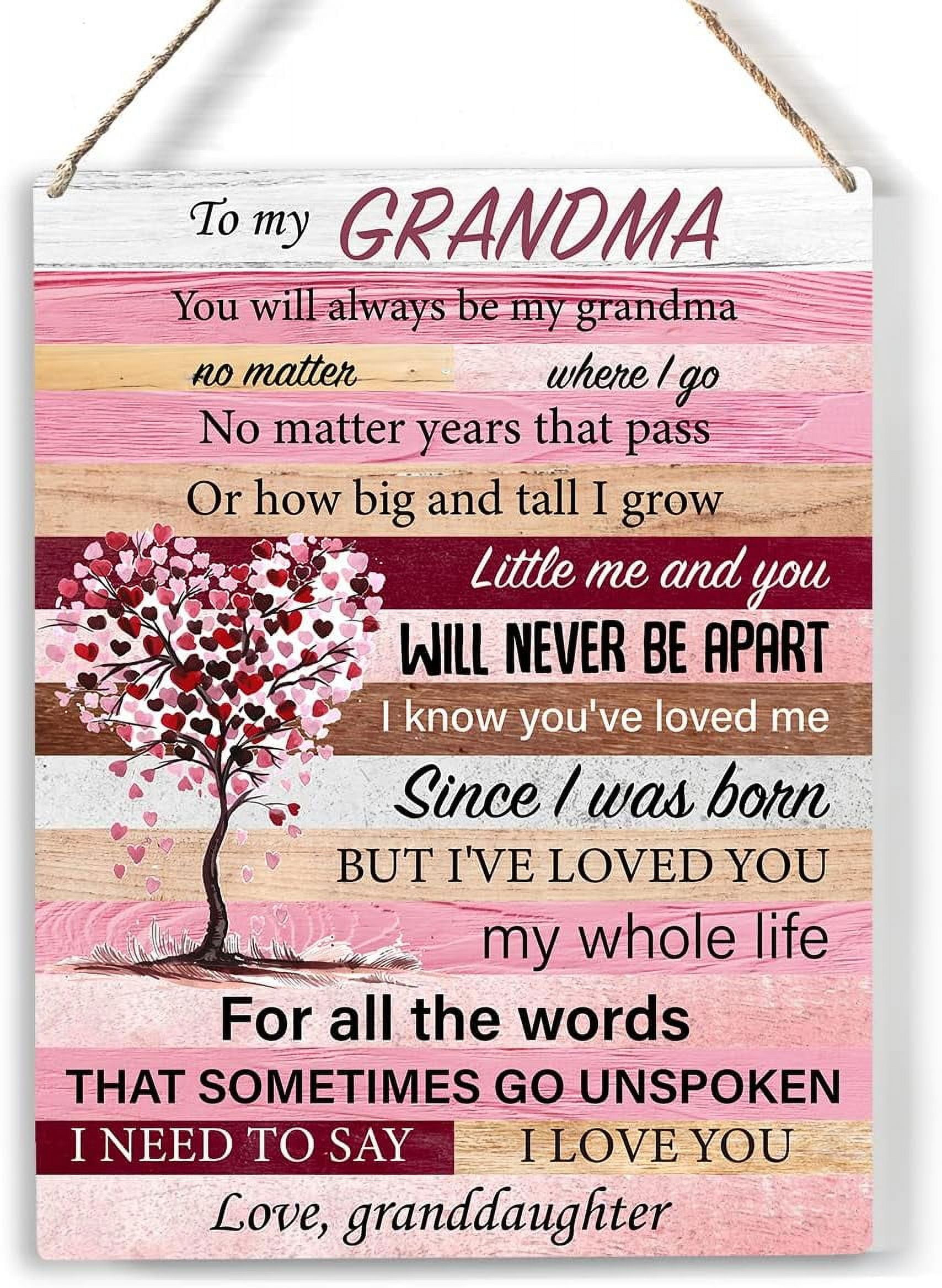Rustic Grandma I Need to Say I Love You Wood Sign to My Grandma Wooden ...
