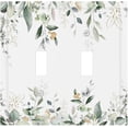 Rustic Green Eucalyptus Light Switch Cover, 2 Gang Double Toggle Wall ...