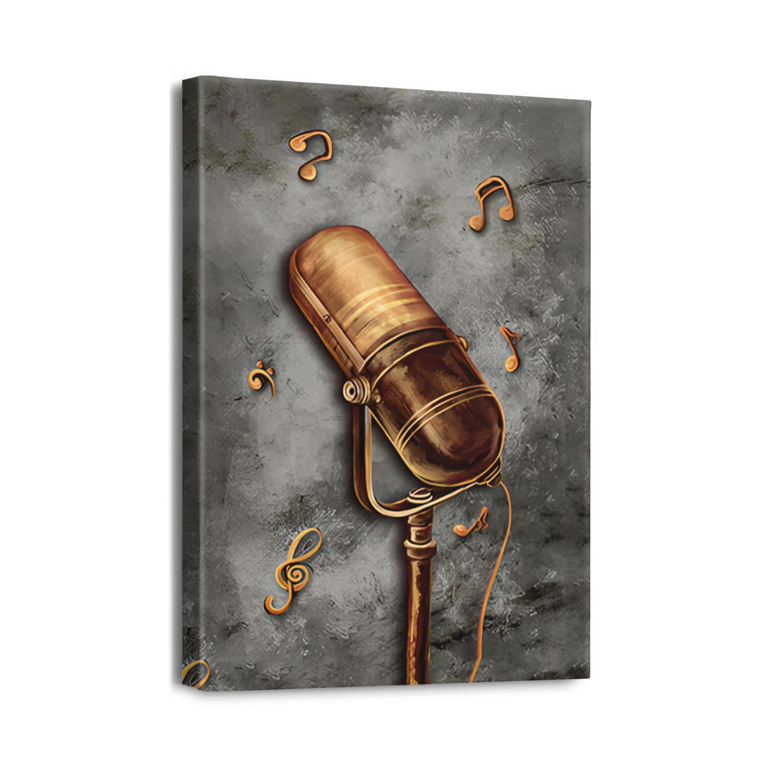 Rustic Guitar Wall Art - Vintage Music Instrument Canvas Print - Framed ...