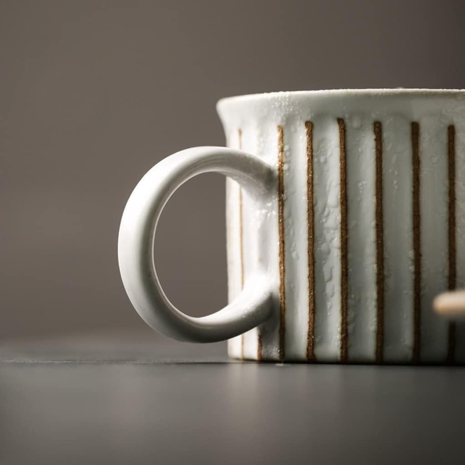 Rustic Handmade Ceramic Espresso Coffee Cup Set Vintage Simple Rough ...