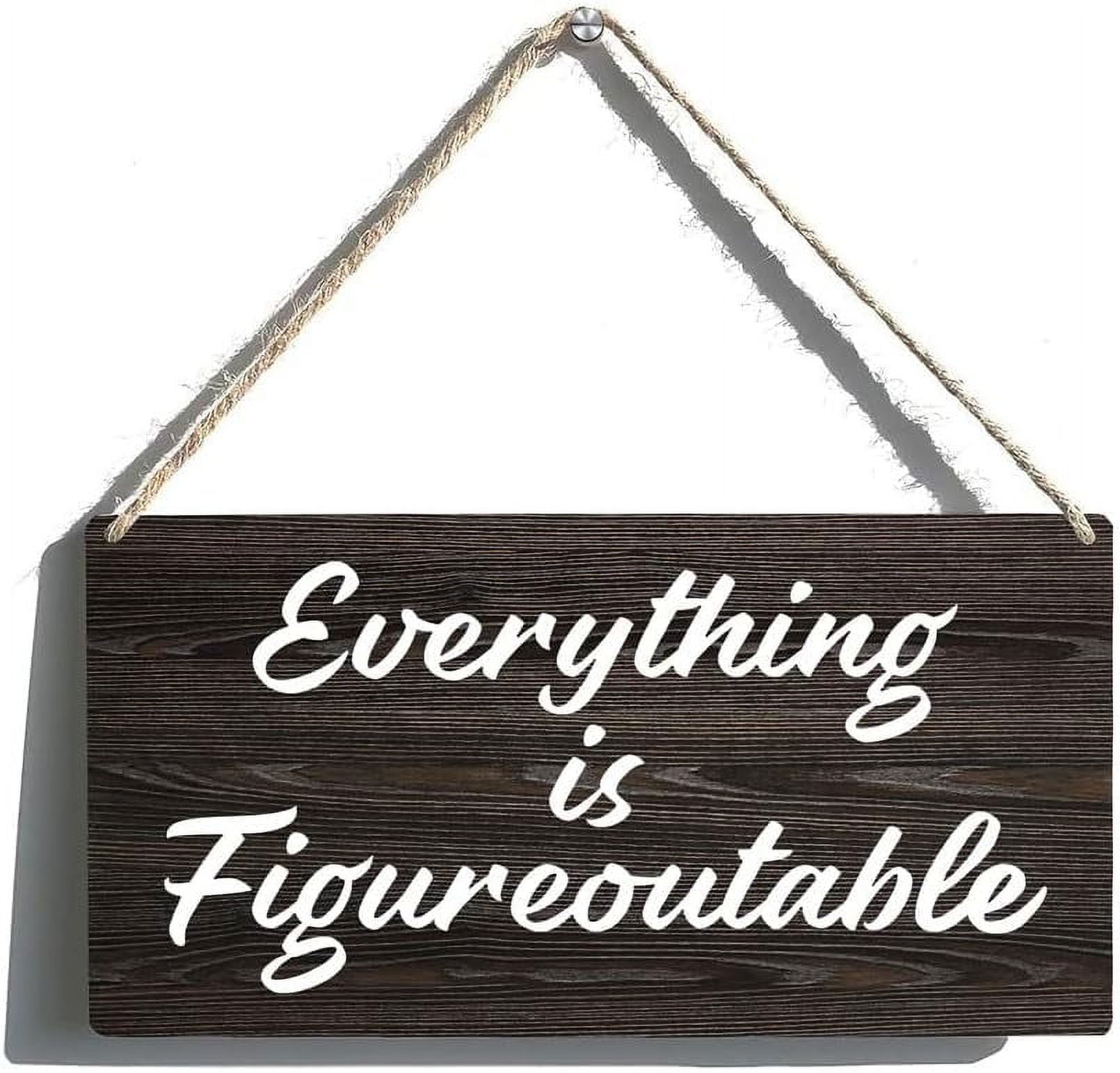 Rustic Hanging Wood Sign Farmhouse Wood Signs Everything Is ...