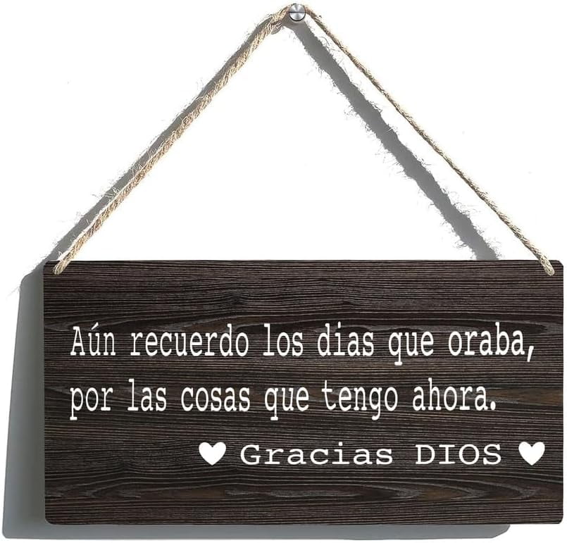 Rustic Hanging Wood Sign Spanish Home Decor AúN Recuerdo Los DíAs Que ...