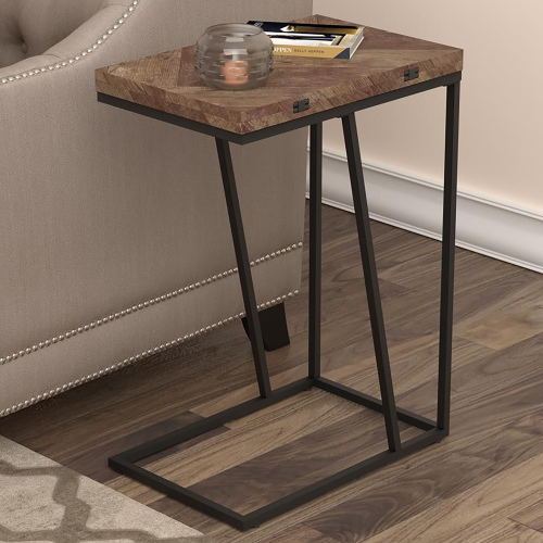 Rustic Herringbone Chevron Accent Table - Walmart.com