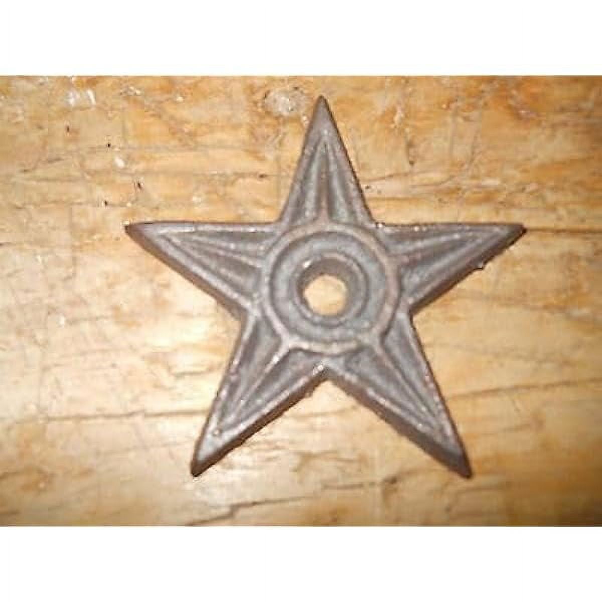 Rustic Home Decor-6 Cast Iron Stars Architectural Stress Washer Texas ...