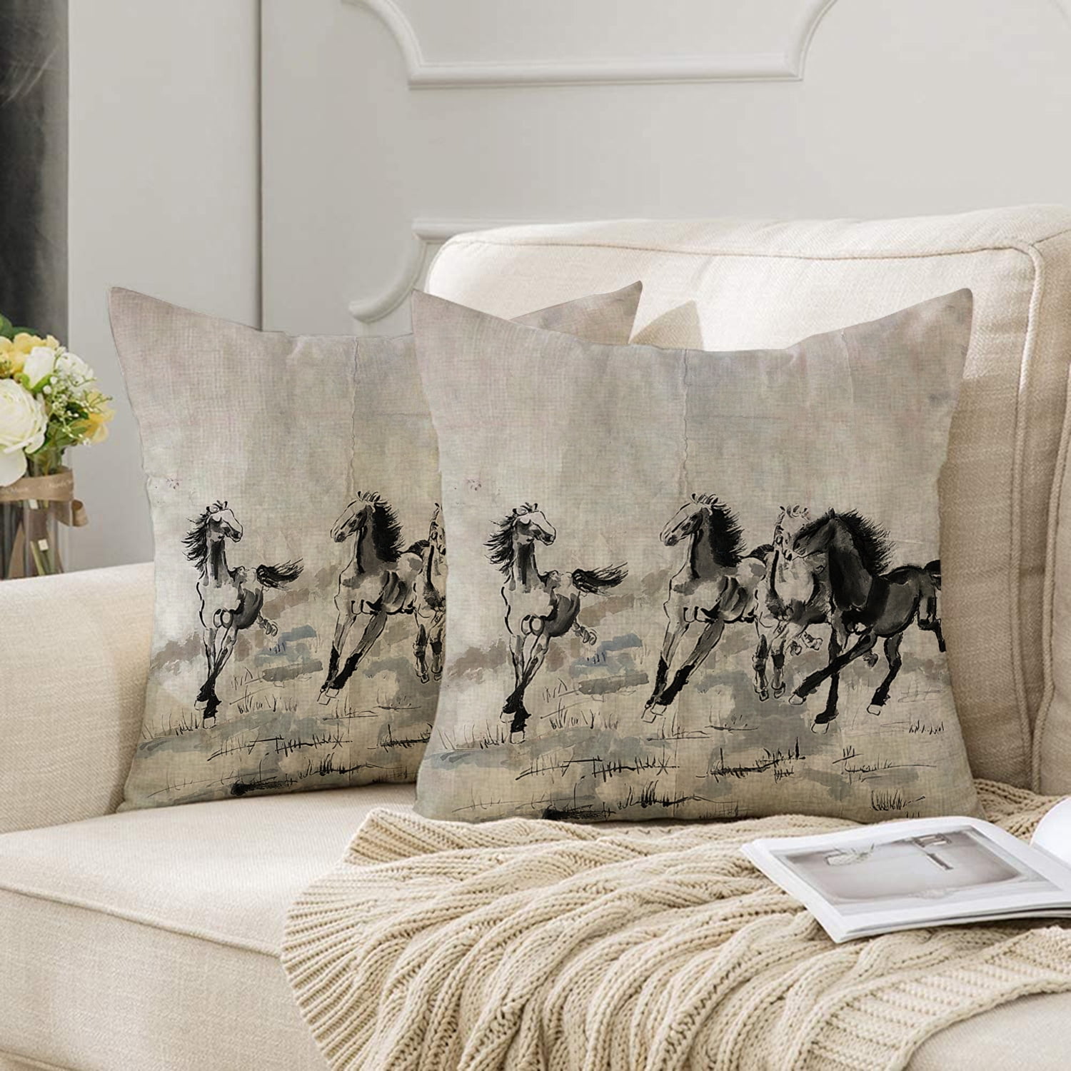 Rustic Home Decor Farmhouse Style Throw Pillows for Couch, Sofa, Home ...