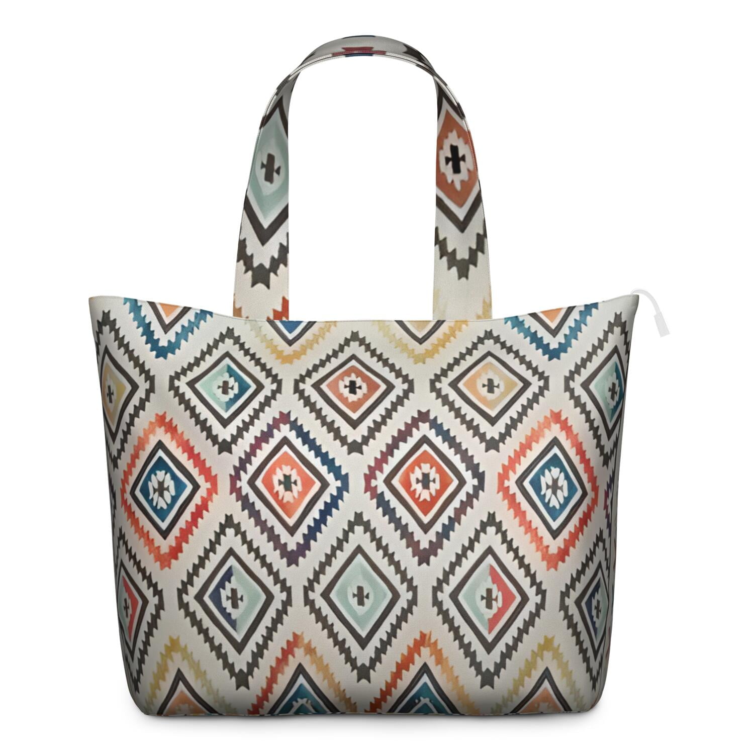 Rustic Home Decor Inspired Zipper Tote, Lightweight Weekender Bag with ...