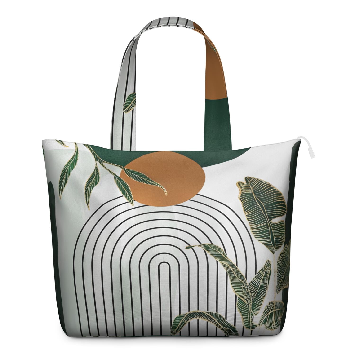 Rustic Home Decor Inspired Zipper Tote, Lightweight Weekender Bag with ...
