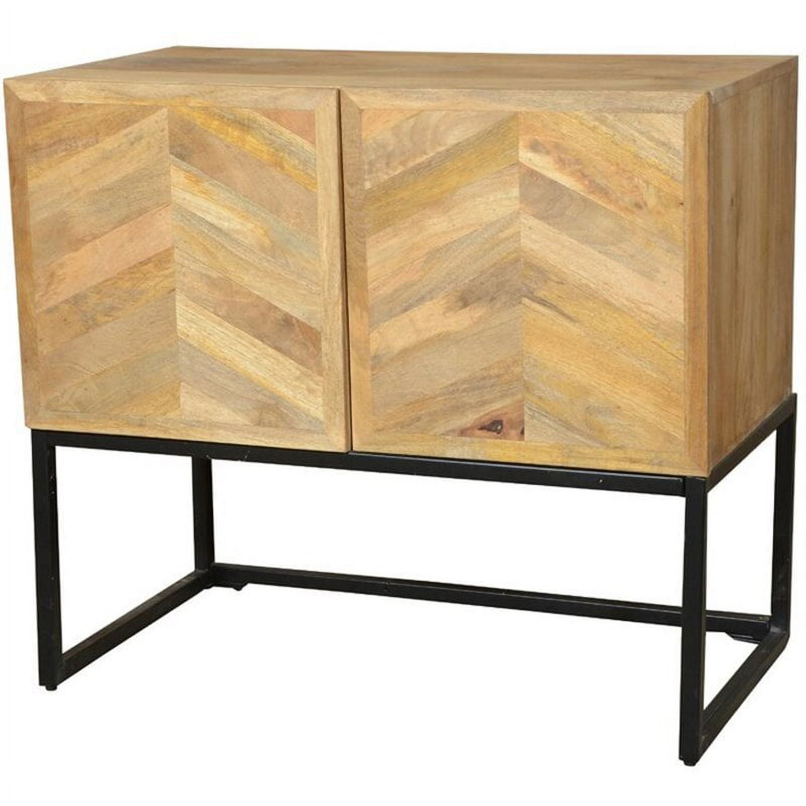 Rustic Homes Ailean 36"W Solid Wood Buffet Server Table in Natural ...