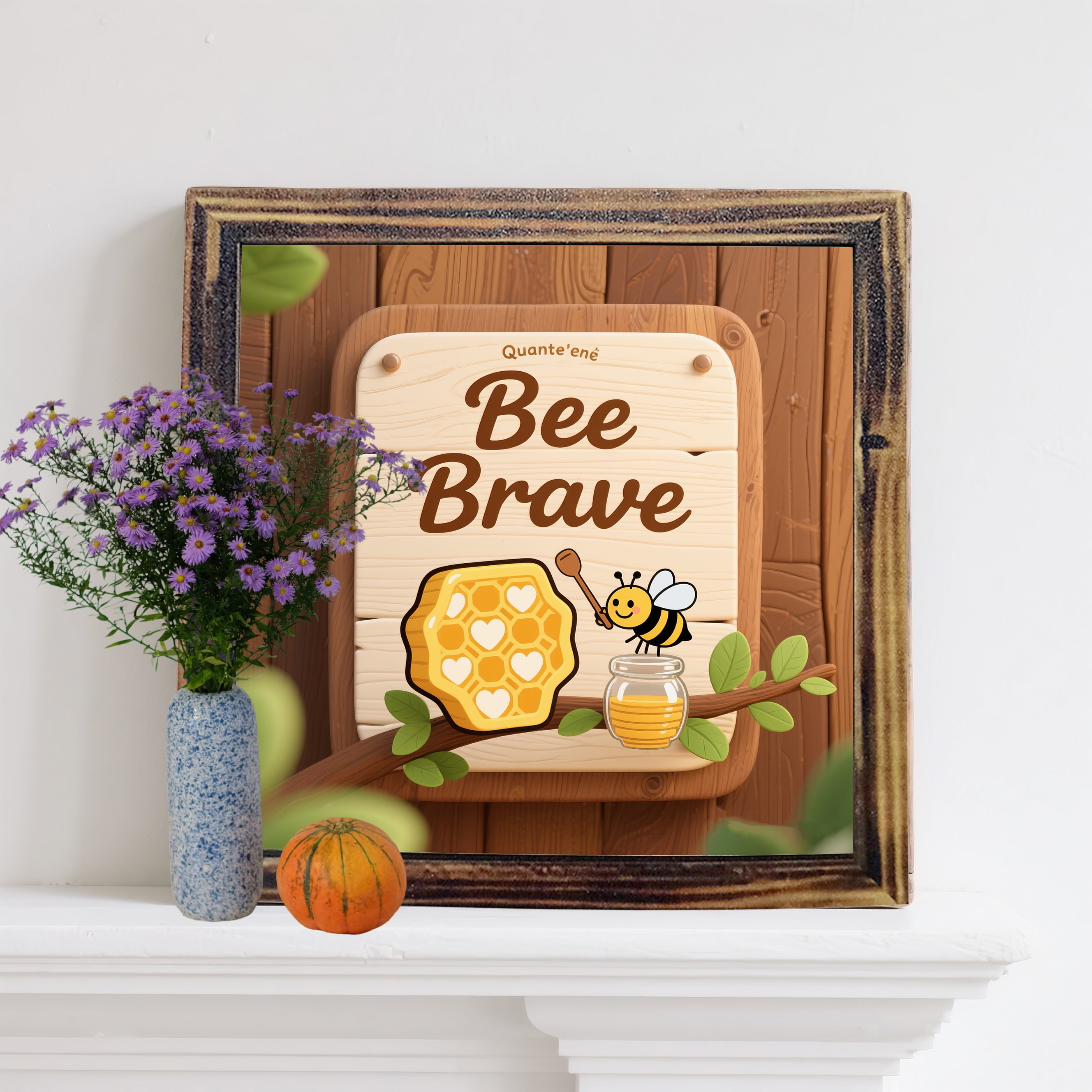 Rustic Honey Bee Small Rustic Wooden 1pc Honey Bee Signs, 8 Inch ...