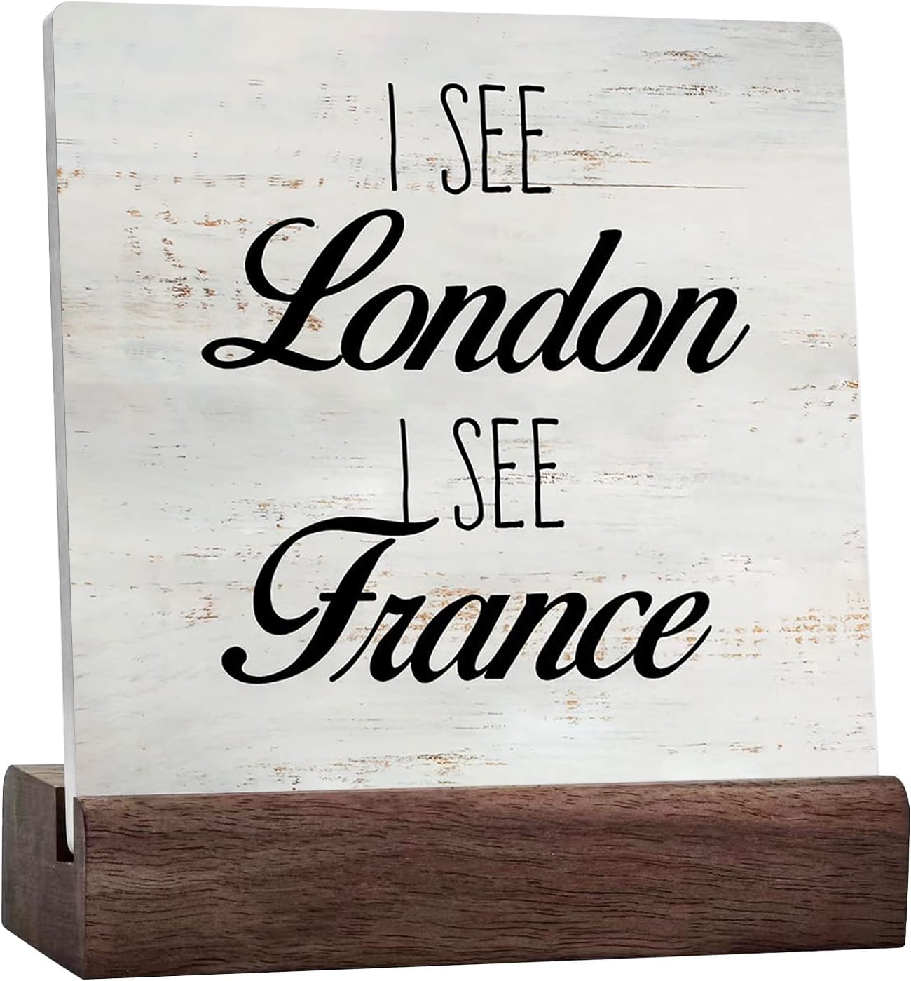 Rustic I See London Sign Humor Bathroom Ceramic Table Sign Farmhouse ...