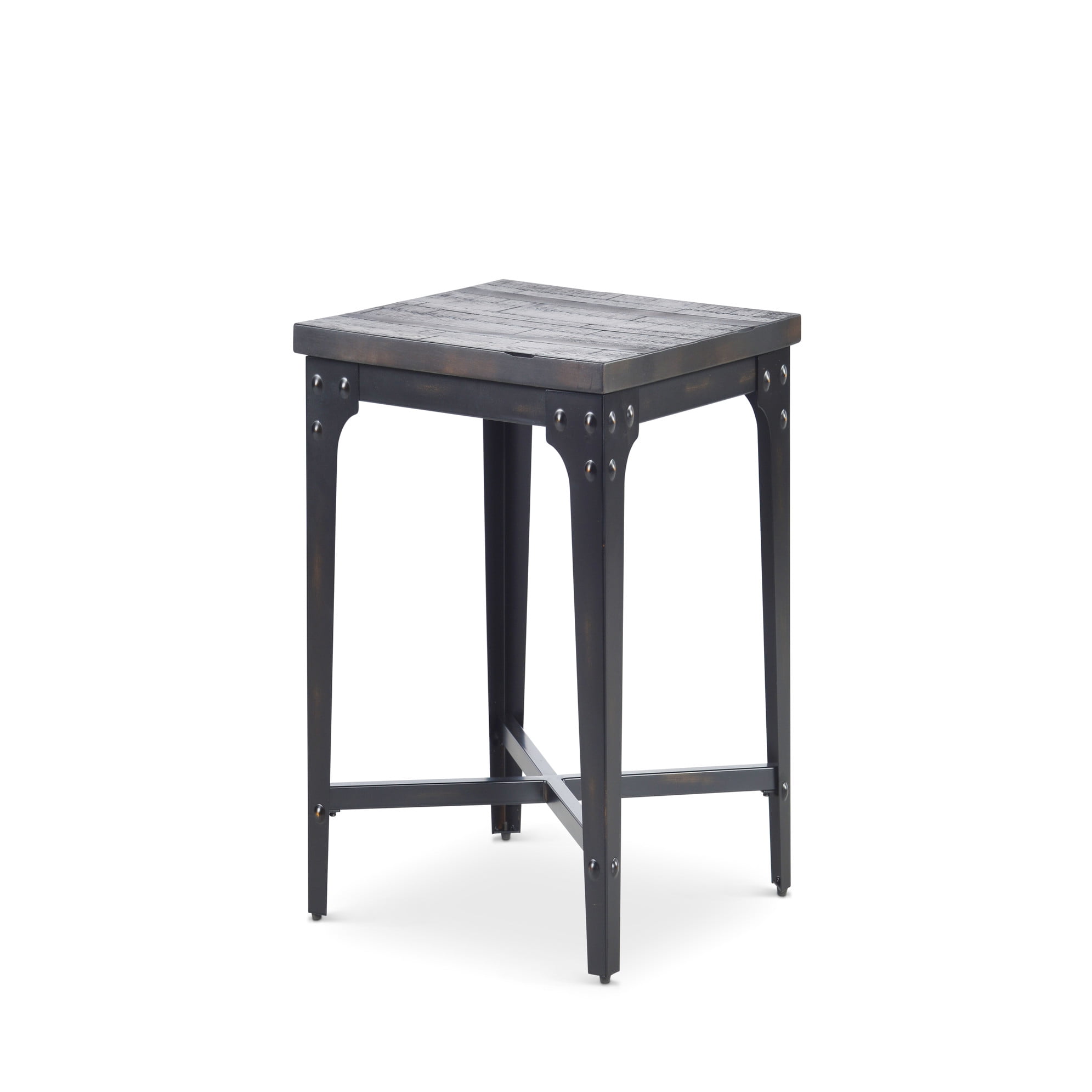 Rustic Industrial Gray Lift-top Table - Distressed Texture, Solid Wood ...