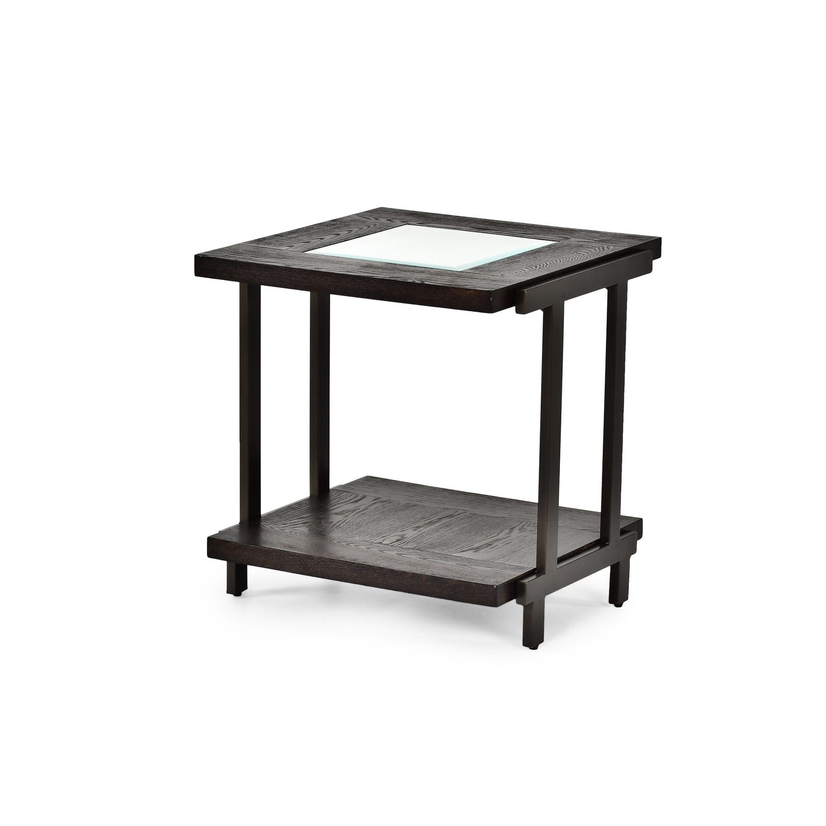 Rustic Industrial Table with Shelf and Frame / Serves as Home Accent ...