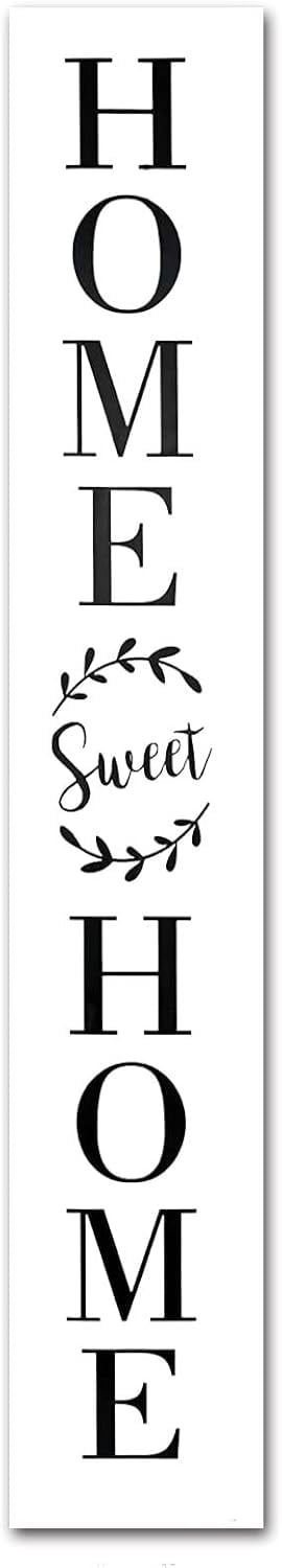 Rustic Inspirational Farmhouse Home Sweet Home Sign, Front Door Porch ...