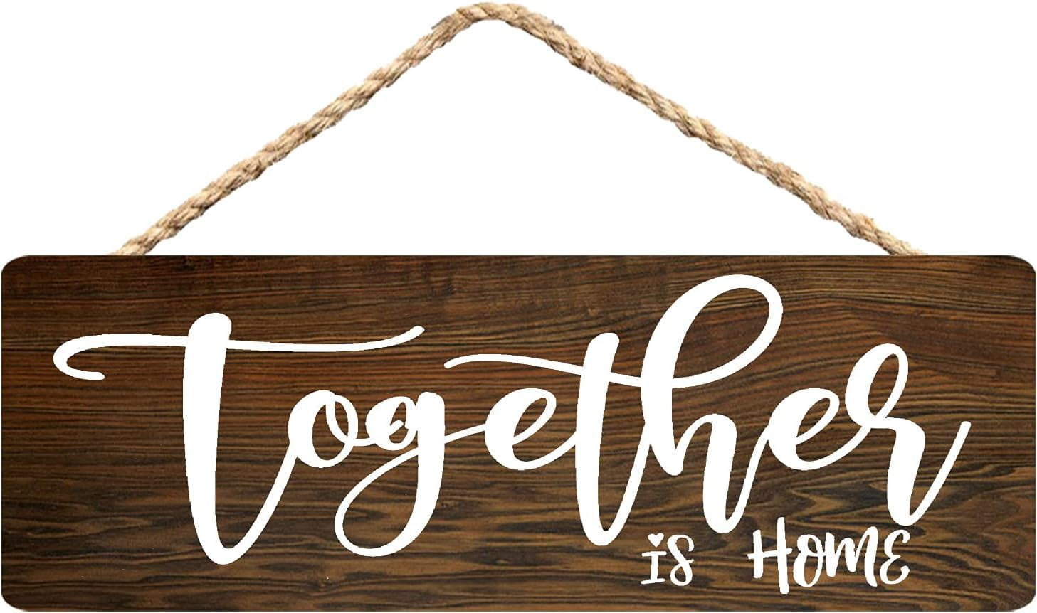 Rustic Inspirational Together is Home Family for Men Women Wall Art ...