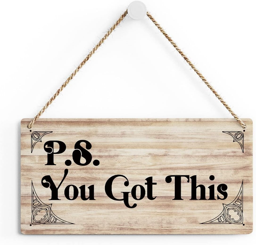 Rustic Inspirational Wood Decor Sign You Got This Printed Wood Sign ...