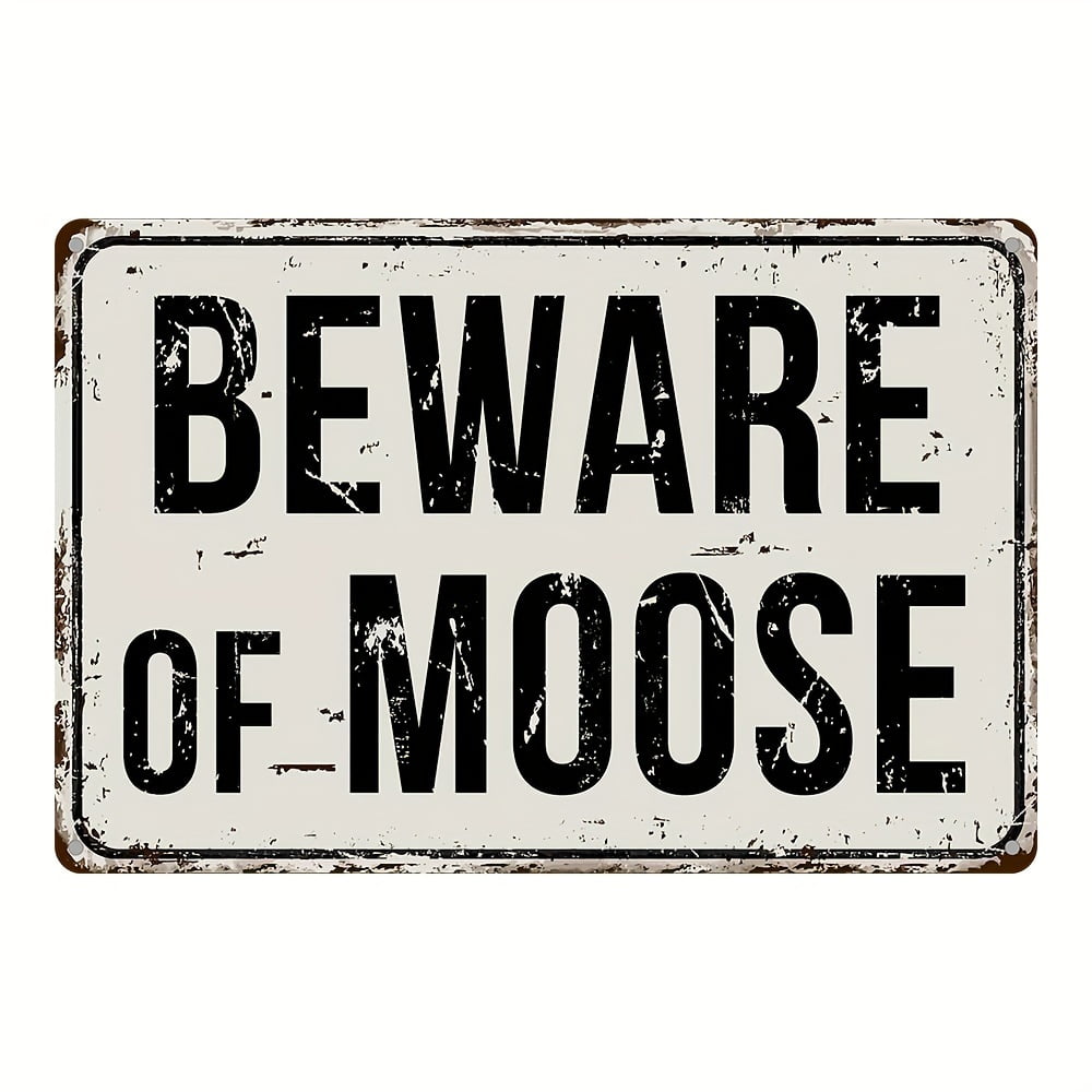 Rustic Iron Wall Sign - Weatherproof & UV-Resistant, Bold Black ...