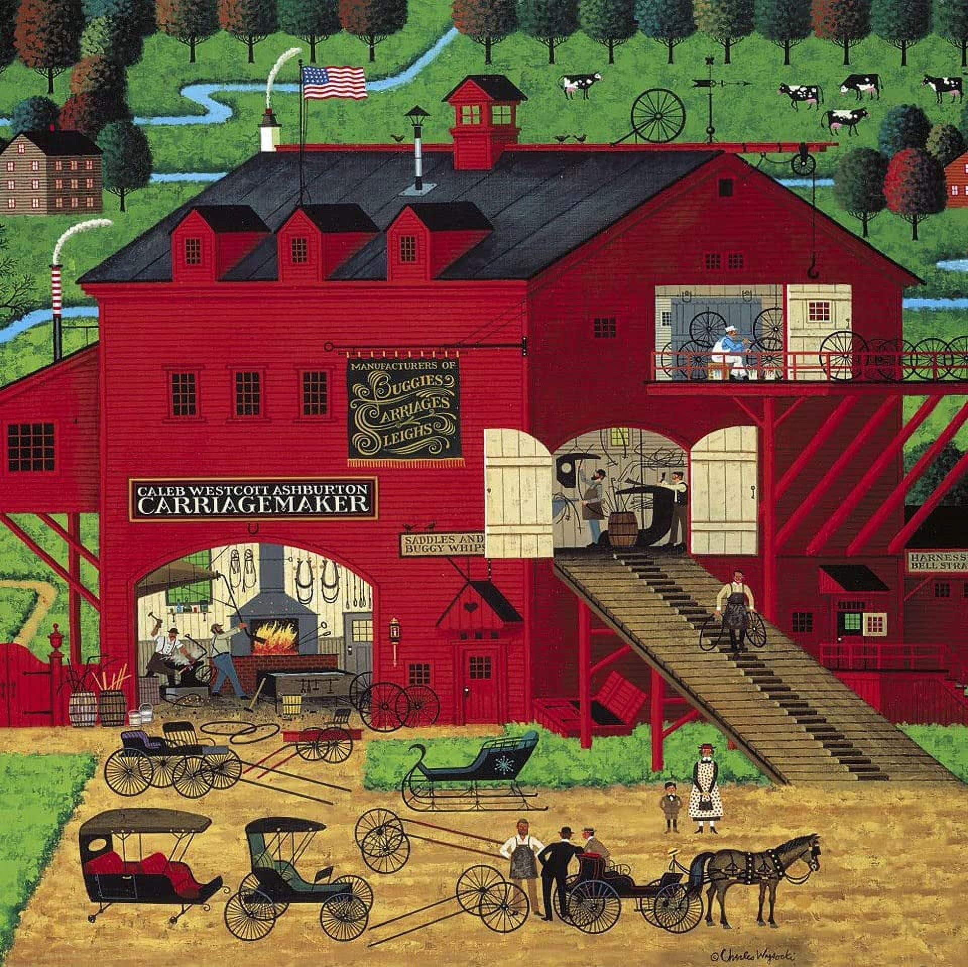 Rustic Jigsaw Puzzles Charles Wysocki Calebs Buggy Barn Intellectual ...