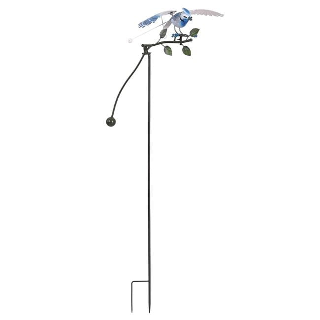 Rustic Kinetic Metal Bluebird Rocker Stake - Walmart.com