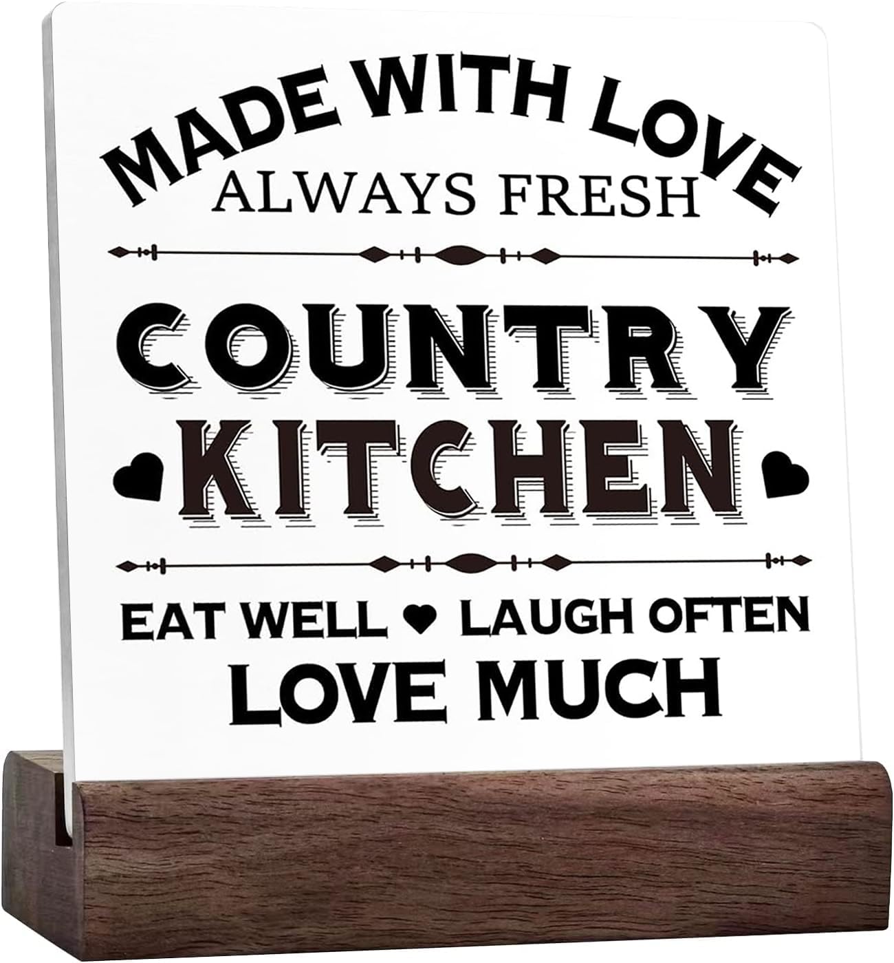 Rustic Kitchen Sign Decor,Country Kitchen Sign Made With Love Farmhouse ...