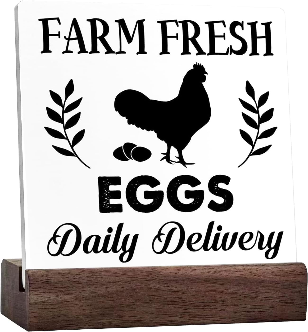 Rustic Kitchen Sign Decor,Farm Fresh Eggs Daily Delivery Farmhouse ...