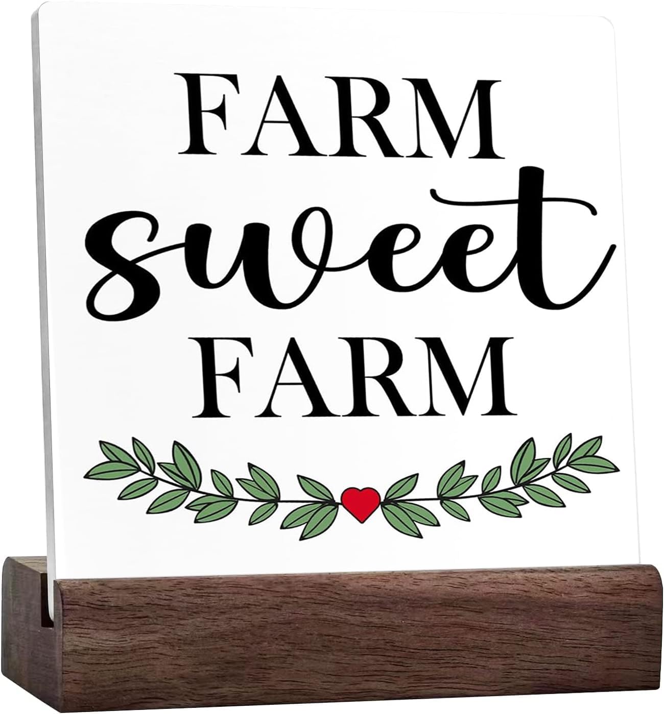 Rustic Kitchen Sign Decor,Farm Sweet Farm Farmhouse Decor Kitchen Decor ...