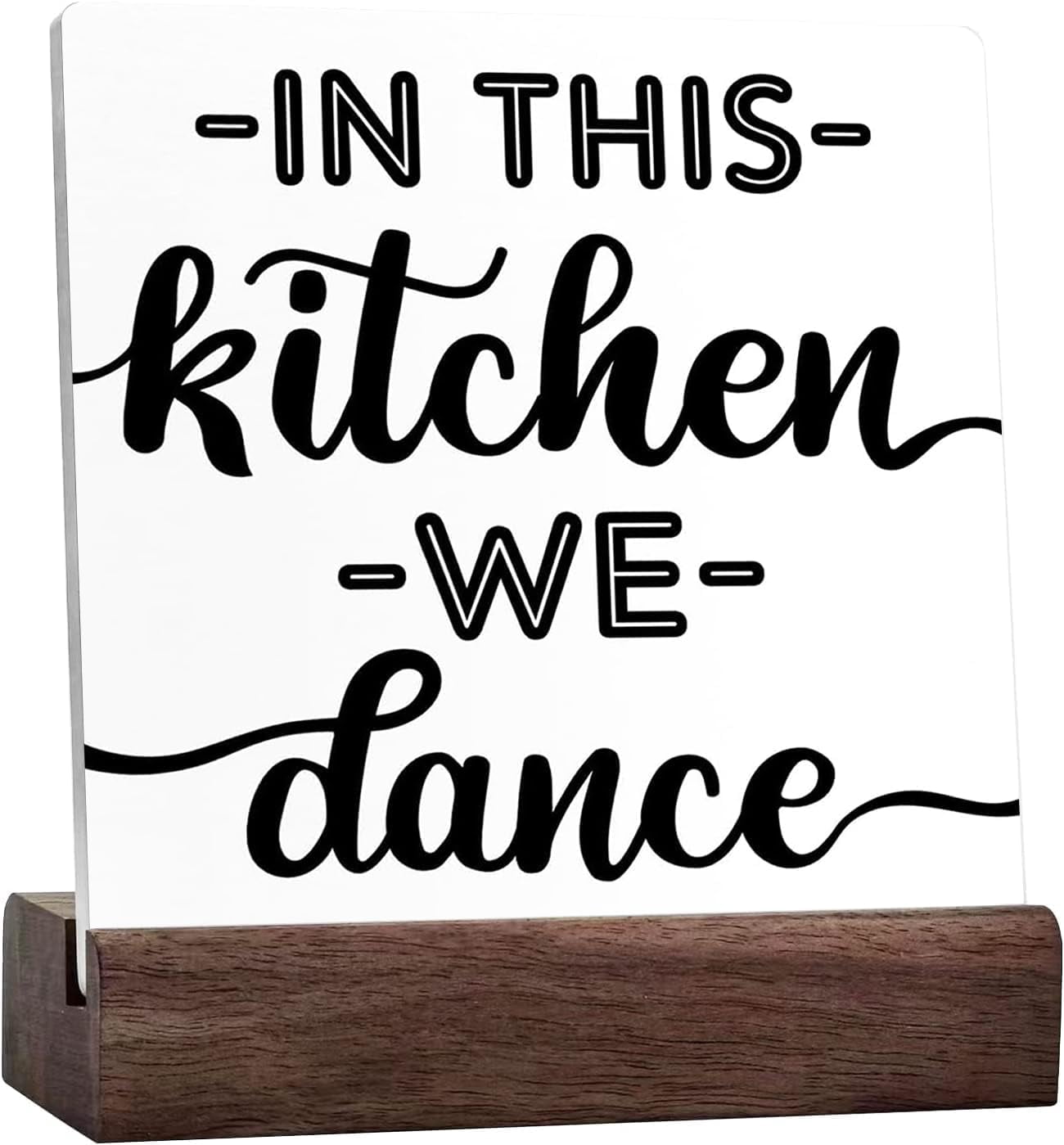 Rustic Kitchen Sign Decor,In This Kitchen We Dance Farmhouse Kitchen ...