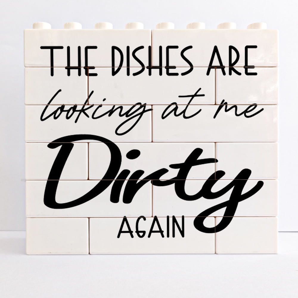 Rustic Kitchen Sign Decor The Dishes Are Looking At Me Dirty Again ...