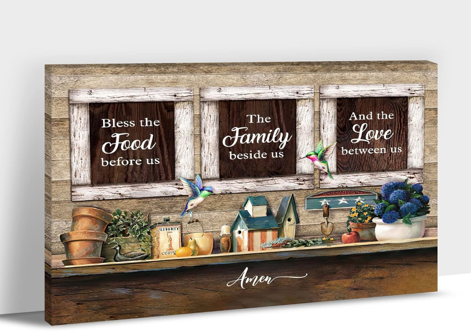 Rustic Kitchen Wall Art - Kitchen Food Pictures for Farmhouse Dining Room Wall Decor, Vintage ...