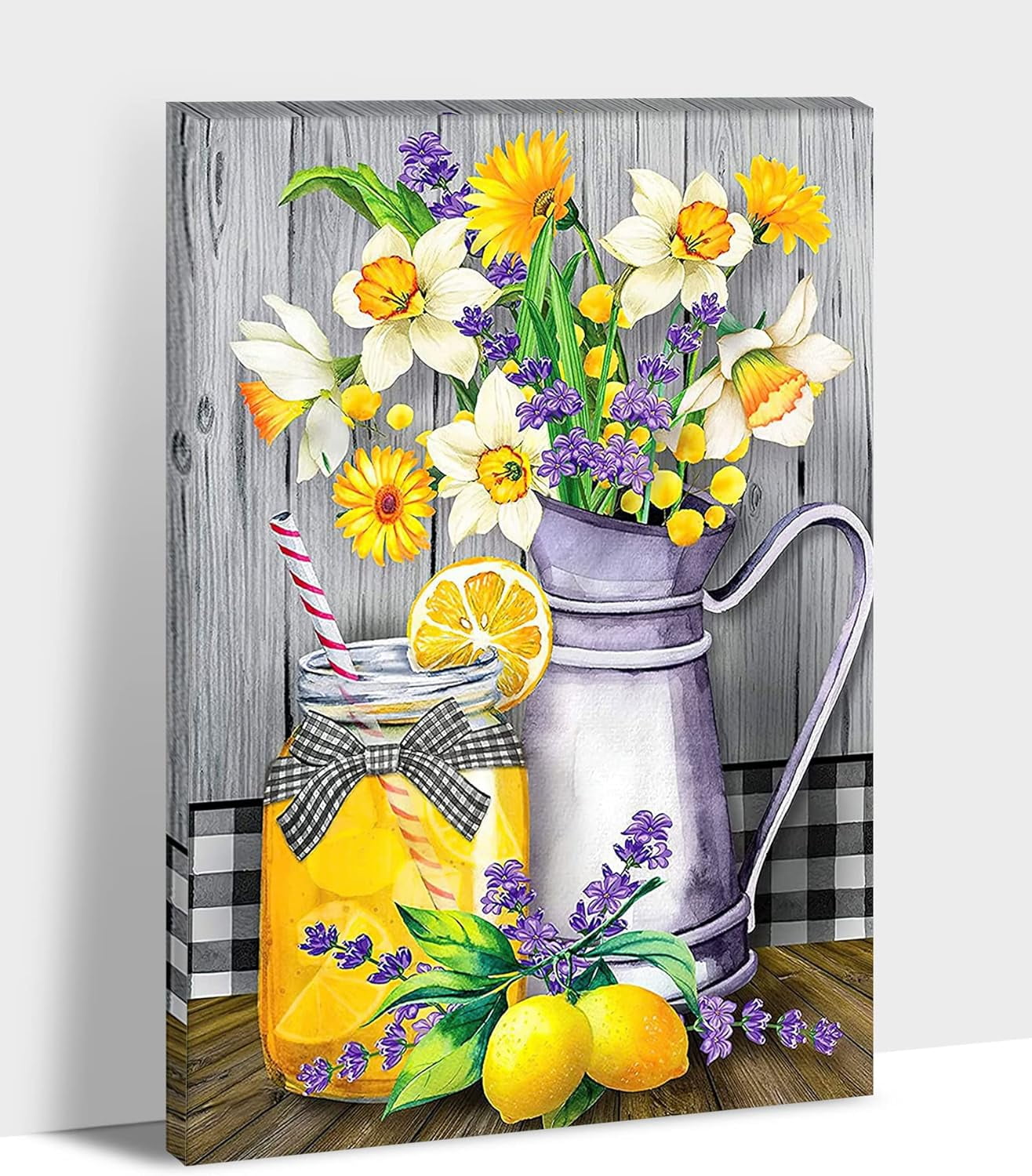 Rustic Kitchen Wall Art - Kitchen Vase Pictures for Farmhouse Dining ...